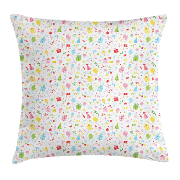 Die Saisontruhe Kissenbezug, Feier-Zeit Boxes Geschenke, Party, Rosa und Himmelblau | Wayfair.de